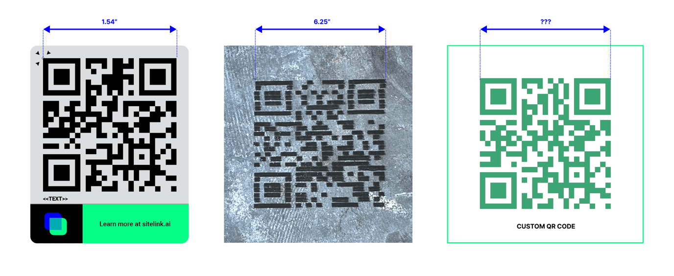 How to measure your custom size QR codes